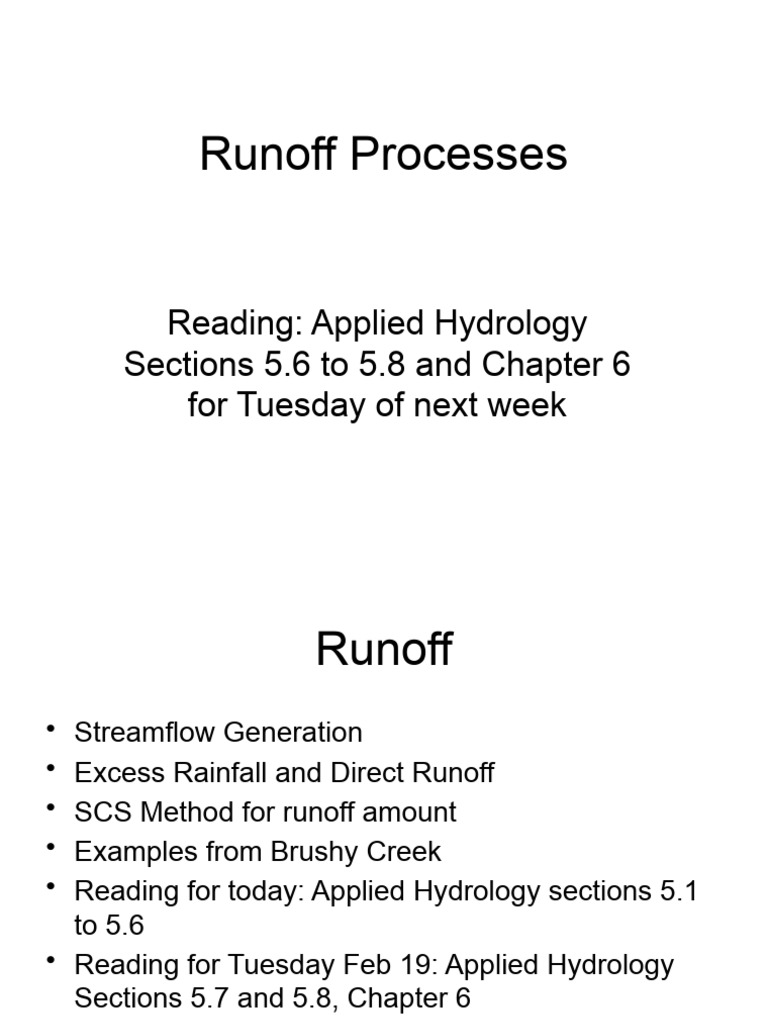 Runoff Pdf Surface Runoff Stream