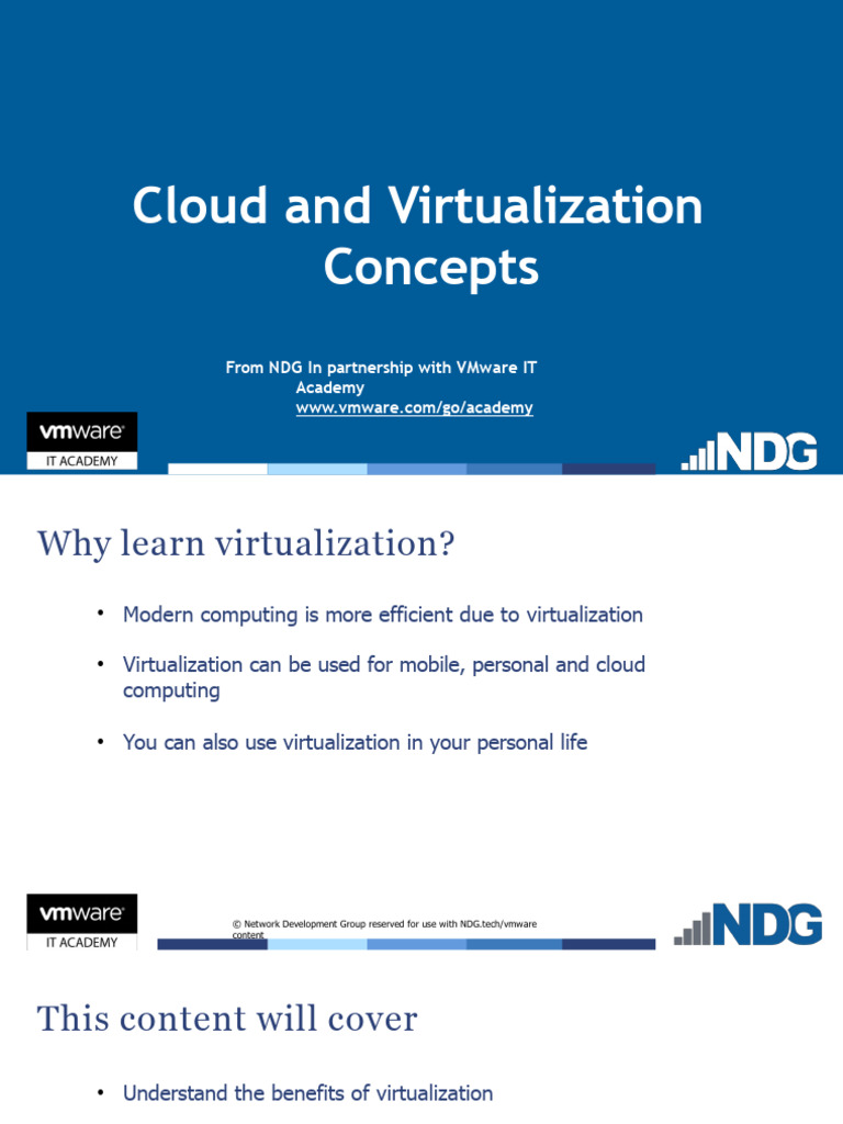 Virtualization & Cloud Concepts Guide | PDF | Virtual Machine | Virtualization