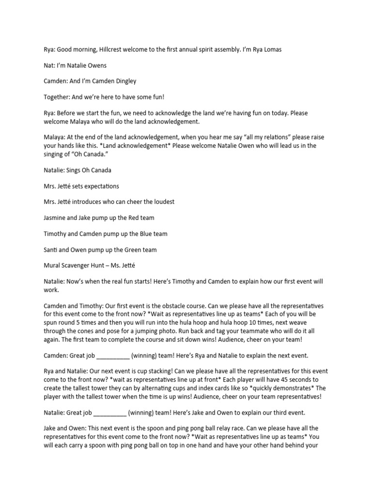 Assembly Script | PDF