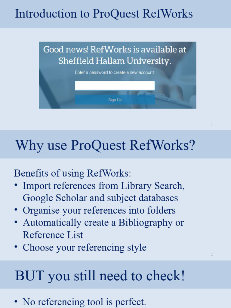 Ref Works | PDF