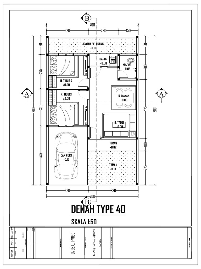 PDF BW Rumah Type 40) Materi Magang | PDF