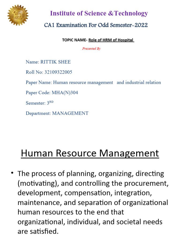 Rittik Shee Mha (N) 305 | Download Free PDF | Human Resource Management ...