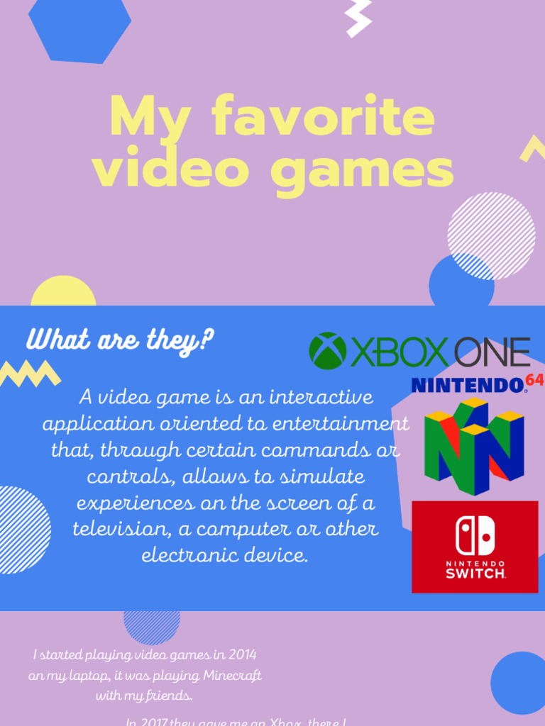 My Favorite Video Games List | PDF