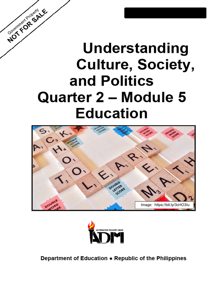 Ucsp11 q2 Mod5 Education v2 | PDF | Schools | Secondary Education