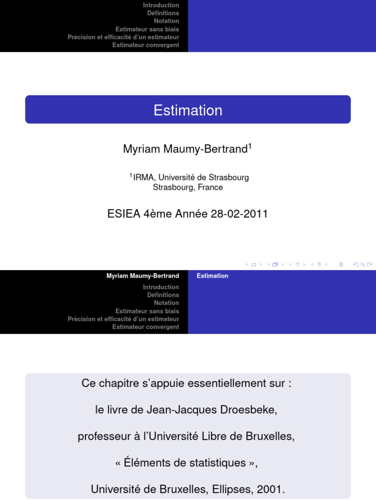 Estimateur Convergent en Statistiques | PDF | Estimateur (statistique ...