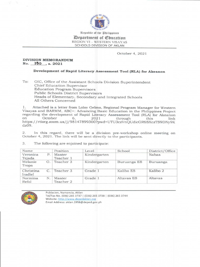 Development of Rapid Literacy Assessment Tool Rla 10042021143401 | PDF