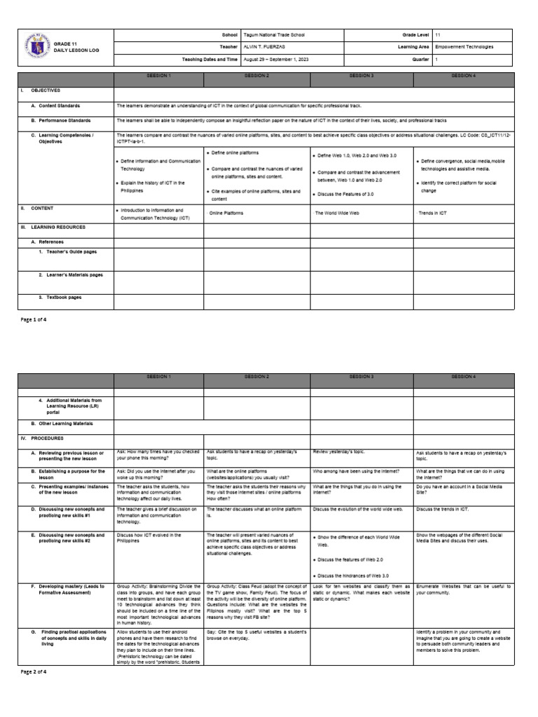WEEK1 | PDF | Educational Technology | World Wide Web