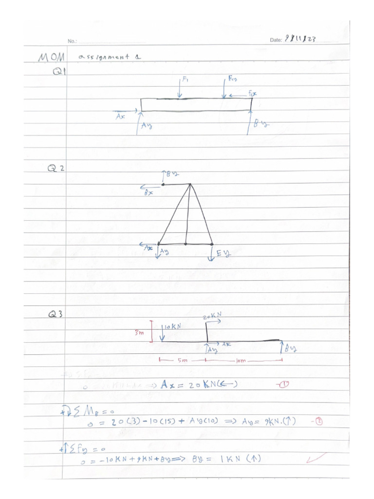 MOM Assignment 1 | PDF