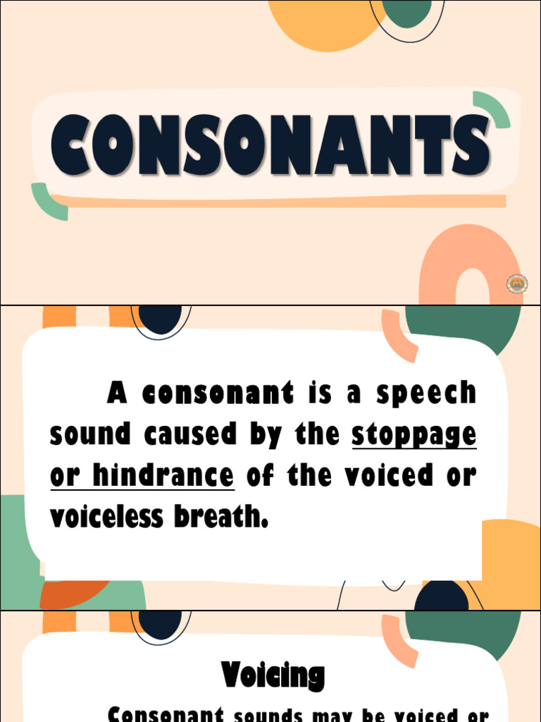 EngA Lesson 8 Consonants | PDF | Phonetics | Human Communication