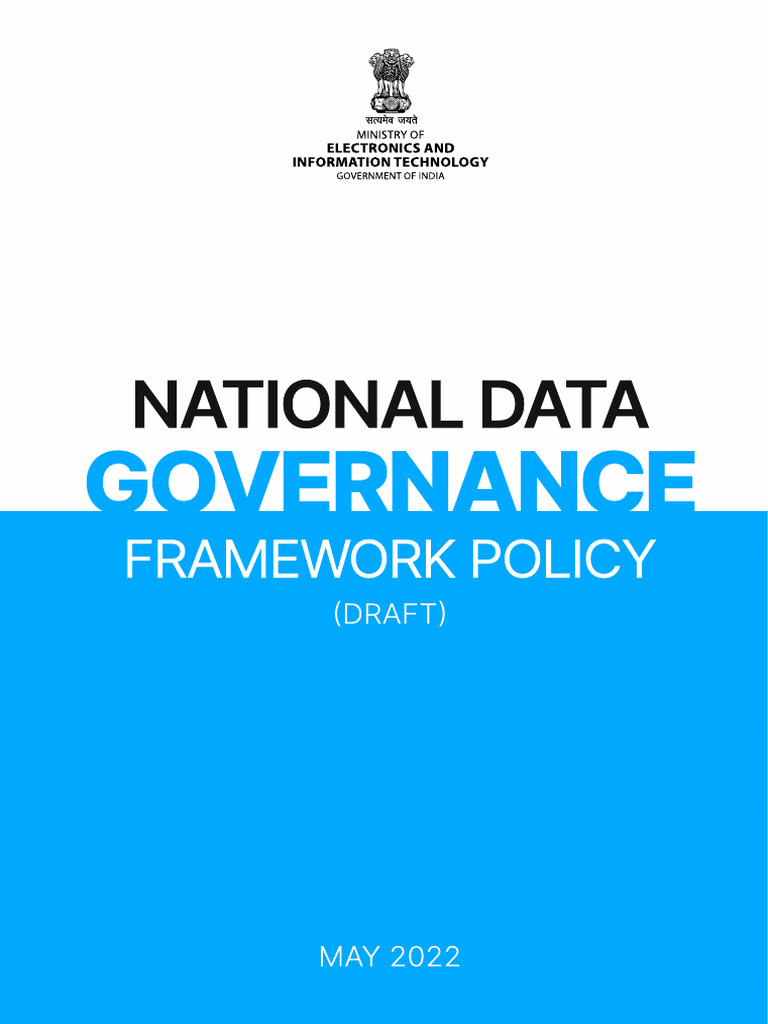 National Data Governance Framework India | PDF