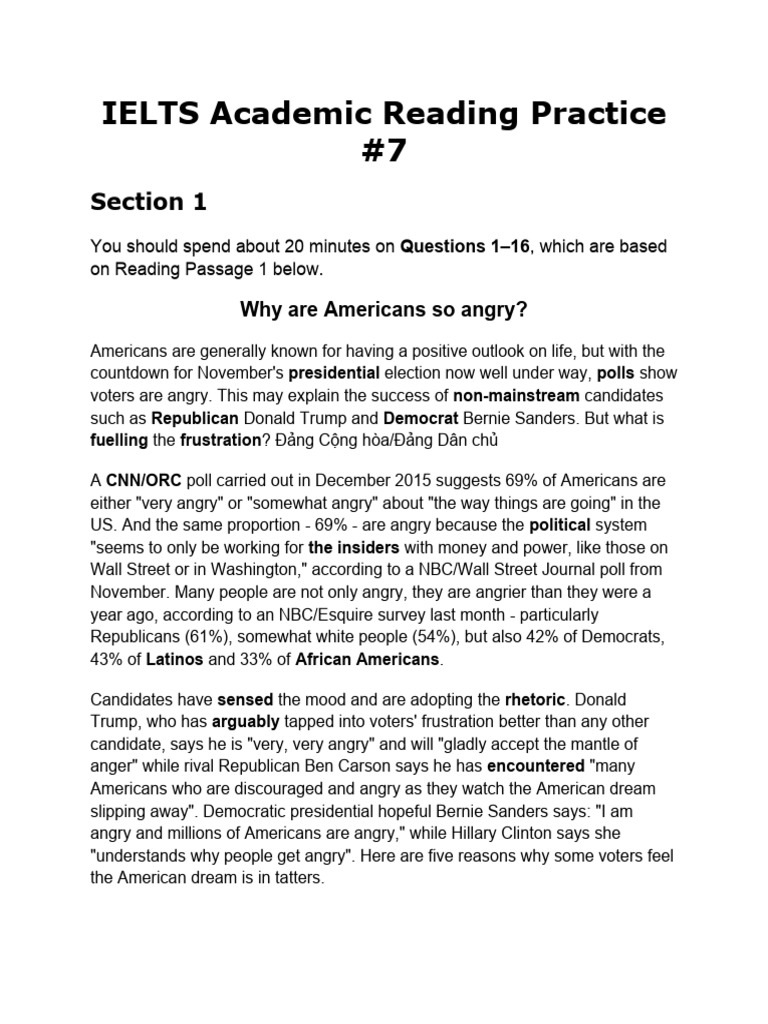 American Voter Anger Analysis | PDF | Democratic Party (United States ...