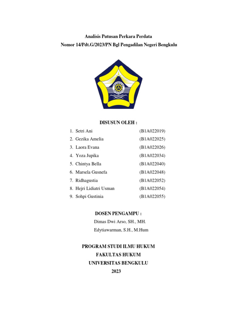 Analisis Putusan Perkara Perdata | PDF