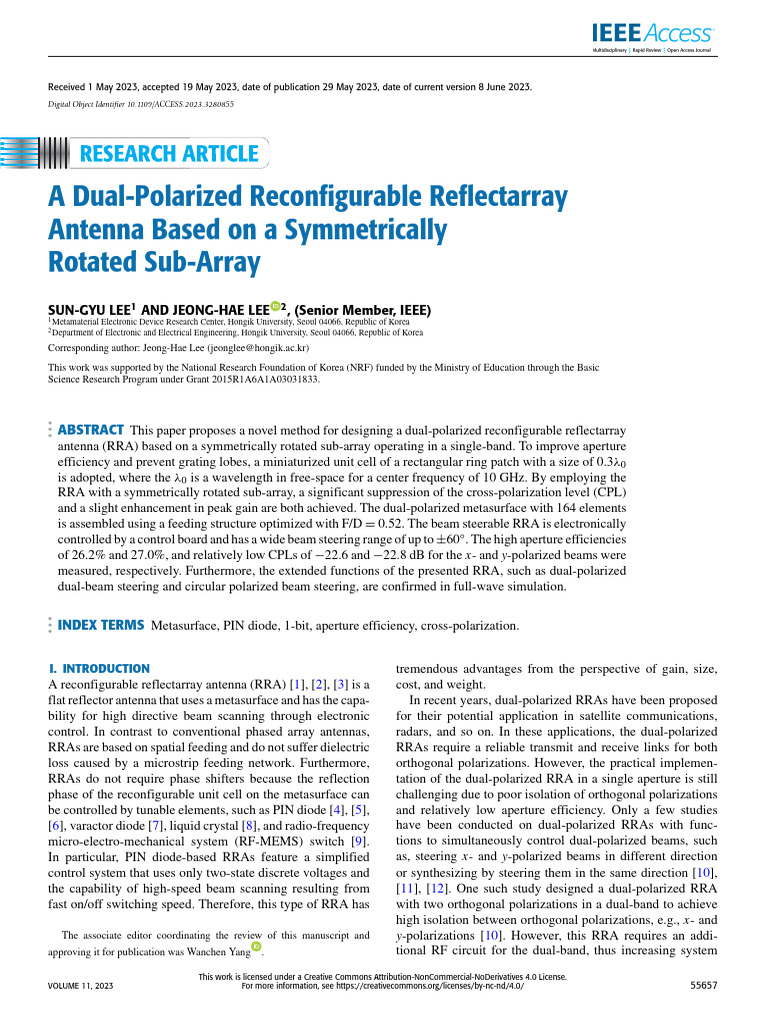 A Dual-Polarized Reconfigurable Reflectarray Antenna Based On A ...