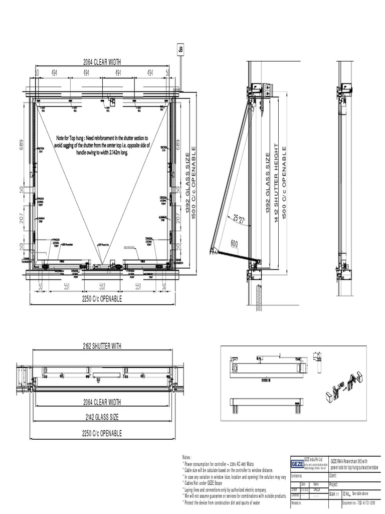 GEZE Powerchain Specifications and Notes | PDF | Electrical Engineering ...