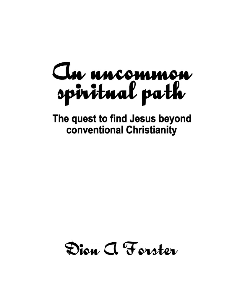 An Uncommon Spiritual Path | PDF | Spirituality | Faith