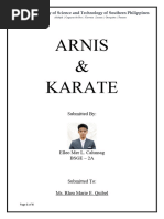 Terminologies in Arnis Glossary A | PDF | Individual Sports | Combat Sports