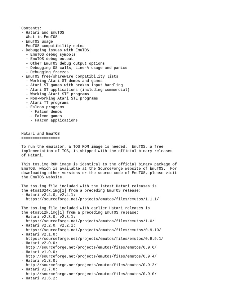 Emutos | PDF | Operating System | Software Engineering