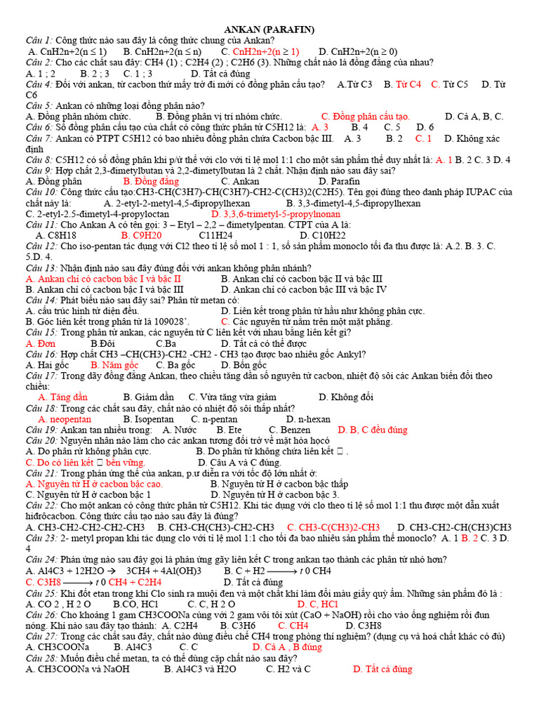 De Cuong On Tap HK II Lop 11 | PDF