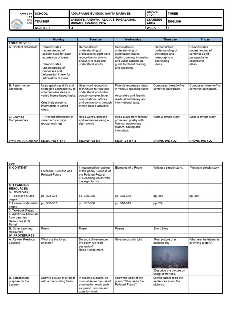 4th Week 1 | PDF | Fluency | Cognition