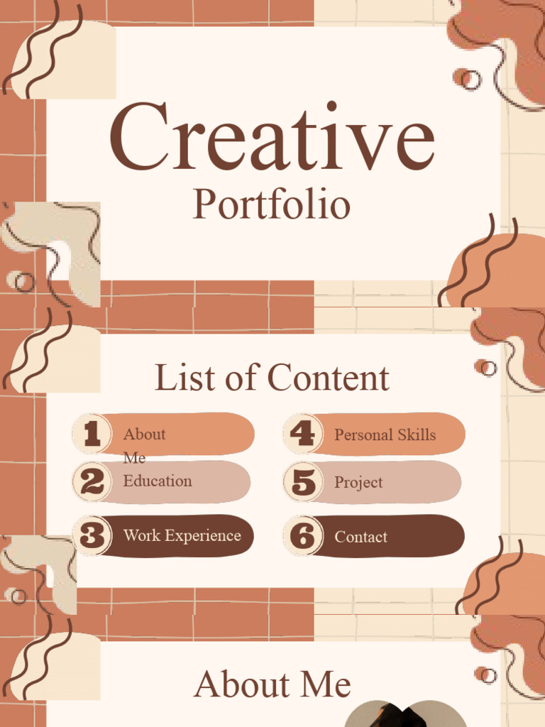 Beige Brown Abstract Portfolio Presentation | PDF