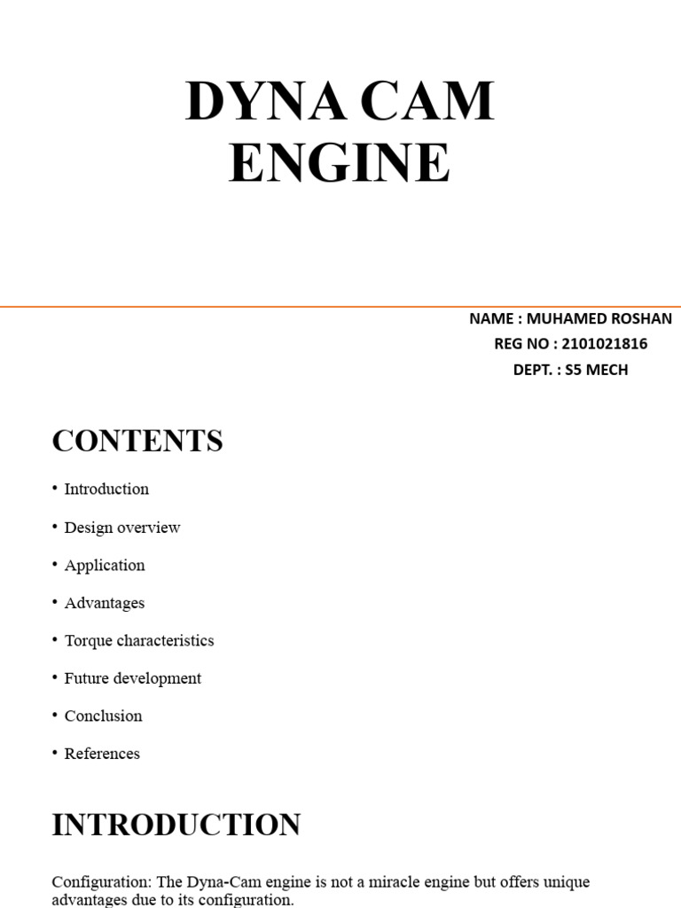 Dyna Cam Engine | PDF | Engines | Piston