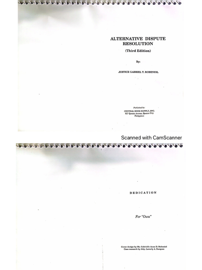 Alternative Dispute Resolution ADR Robeniol 2020 | PDF | Alternative ...