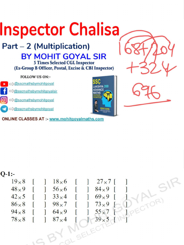 Inspector Chalisa by Inspector Mohit Goyal Sir With Anno | PDF