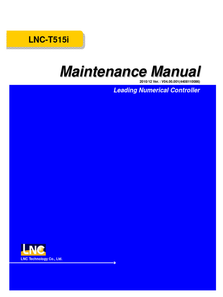 LNC-T515i Maintenance Manual V04.00.001 (4408110086) ENG | Download Free PDF | Power Supply ...