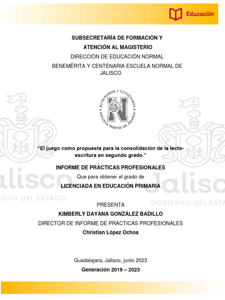 Kimberlydayanagonzalezbadillo - Informedepracticasprofesionales ...