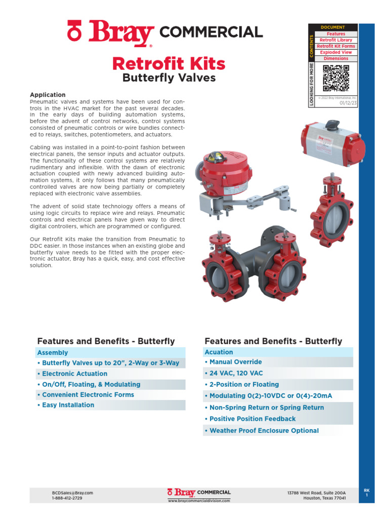 Retrofit Kits Technical Brochure | PDF | Valve | Building Automation