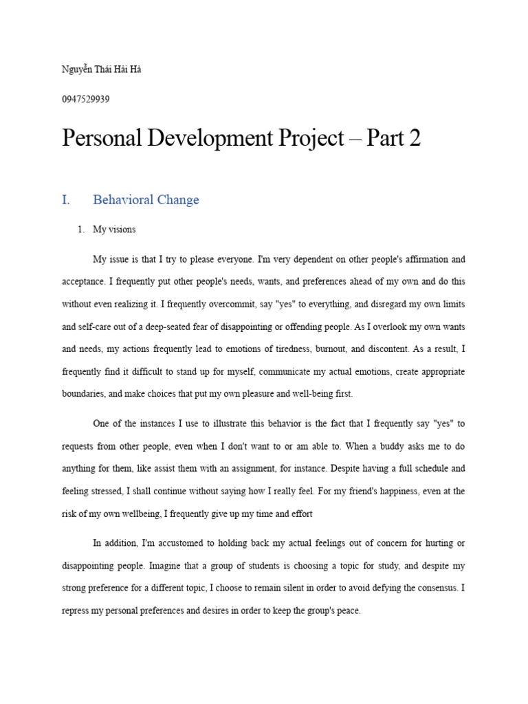 PDP2 - Haiha | PDF | Well Being | Self Esteem