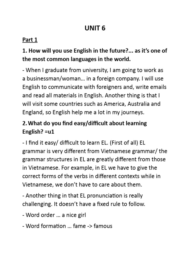 Unit 6 Pdf English Language Volunteering