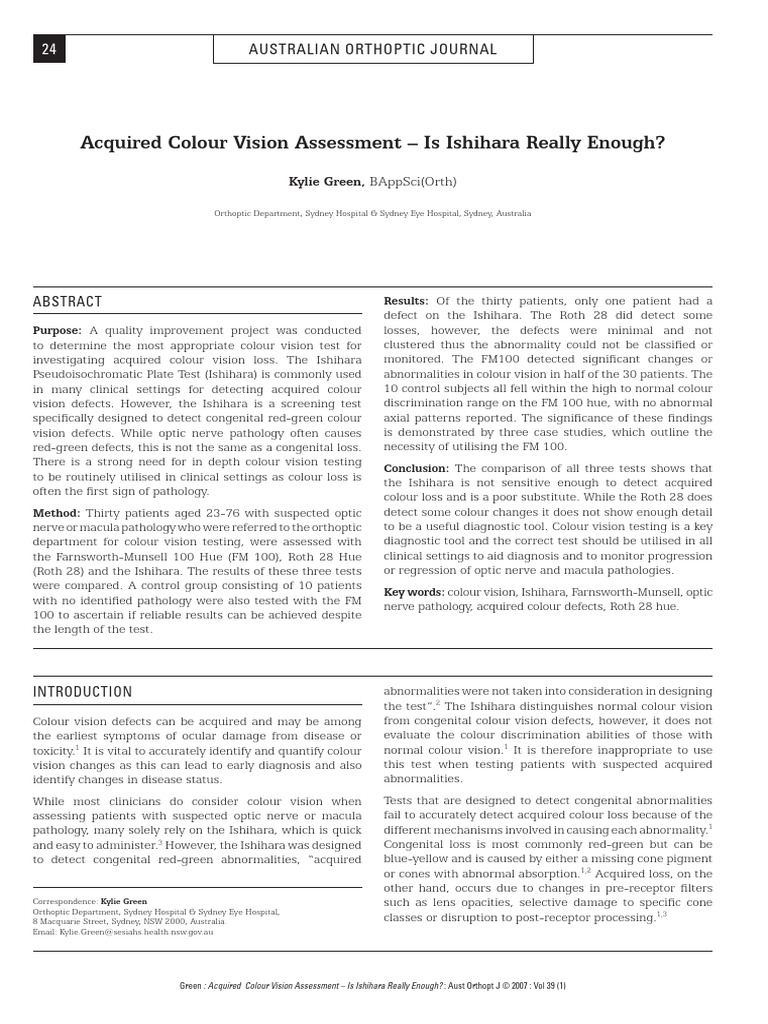 Aoj20073907 Wfjsqtdqxedl | PDF | Visual Acuity | Color