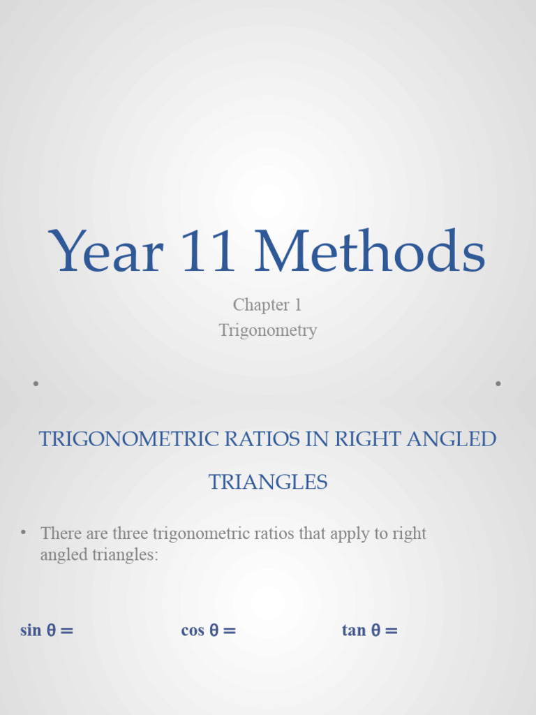 Chapter 1 - Trigonometry | PDF | Trigonometric Functions | Trigonometry