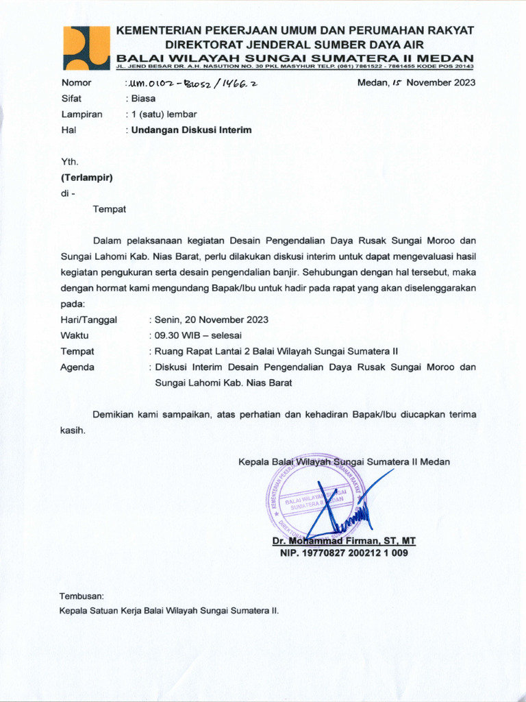 Undangan Diskusi Interim 2 | PDF