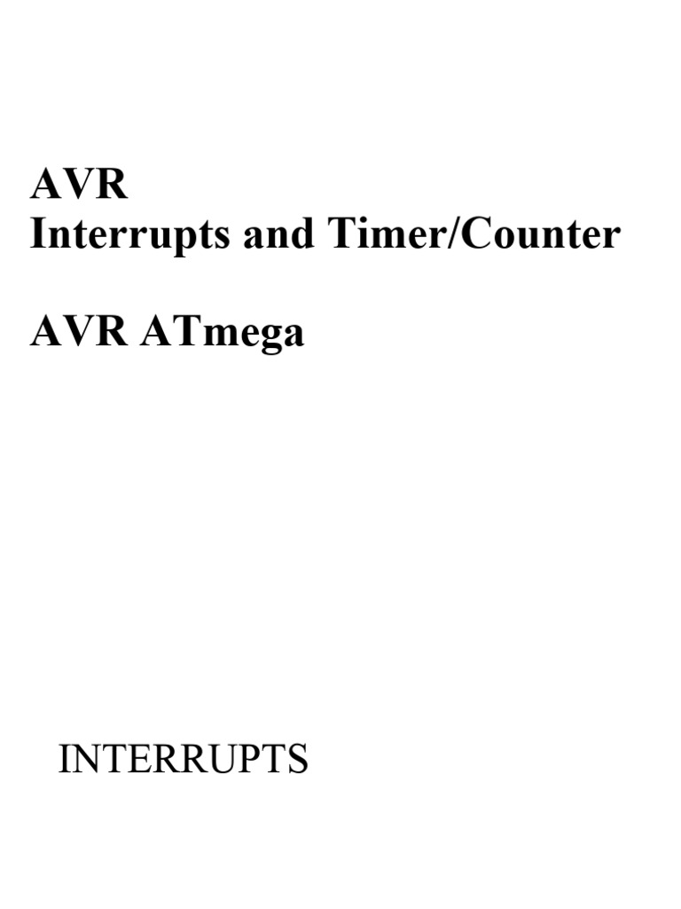 05 Avr Timer Counter Avr Pdf Timer Computing