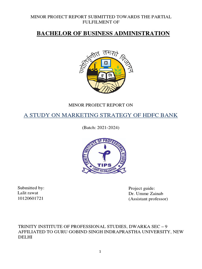 Minor 4rth Sem | PDF | Banks | Customer Relationship Management