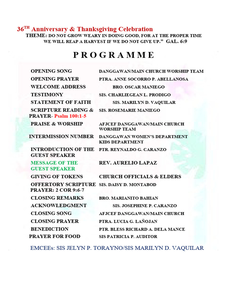 36TH Anniversary | PDF