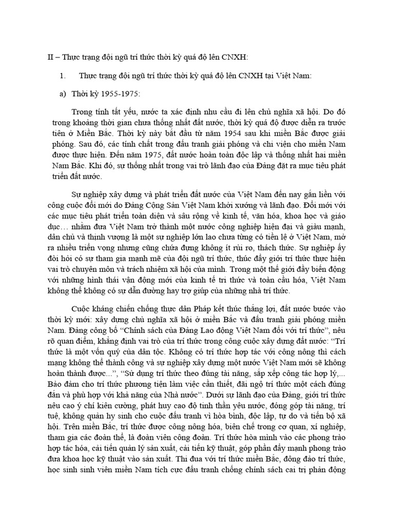 TH C TR NG Đ I Ngũ Trí TH C TH I K Quá Đ Lên CNXH | PDF