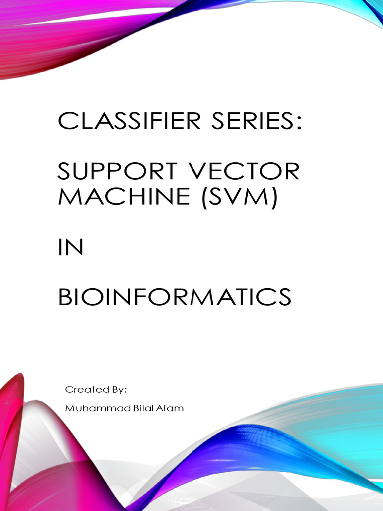Support Vector Machine (SVM) - Bioinformatics | PDF | Support Vector Machine | Personalized Medicine