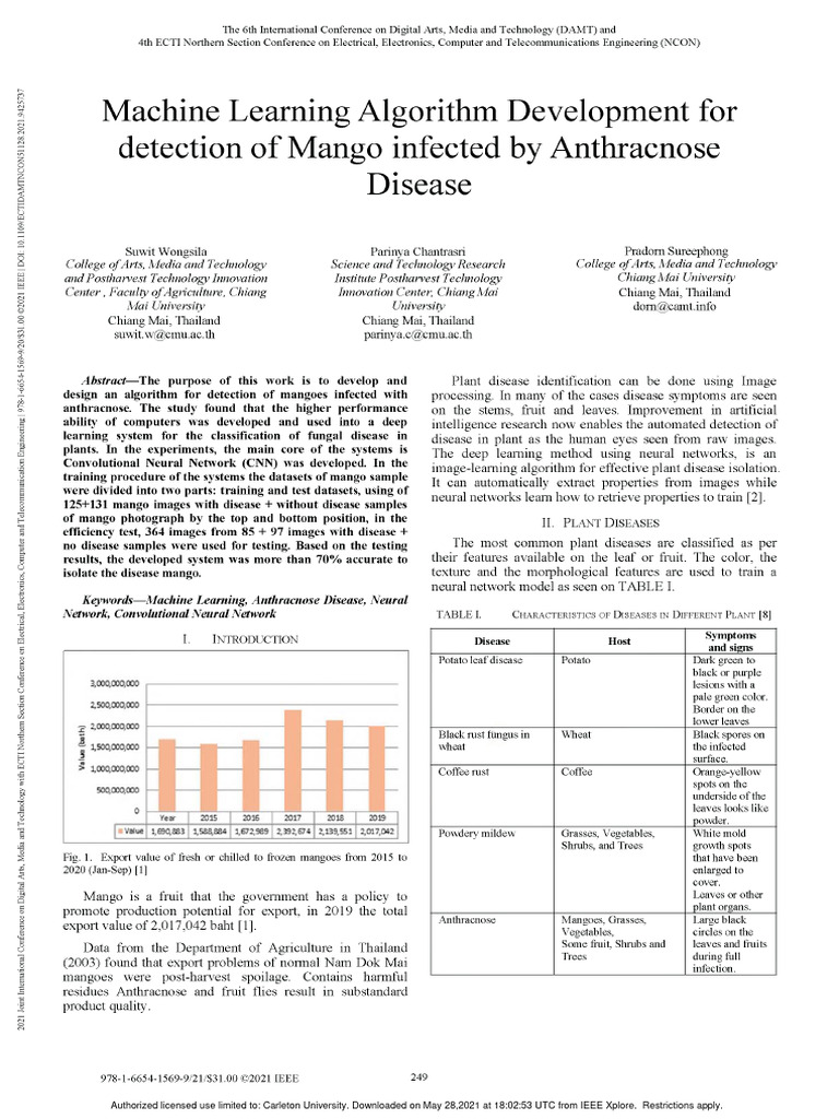Machine Learning Algorithm Development For | PDF | Machine Learning | Deep Learning
