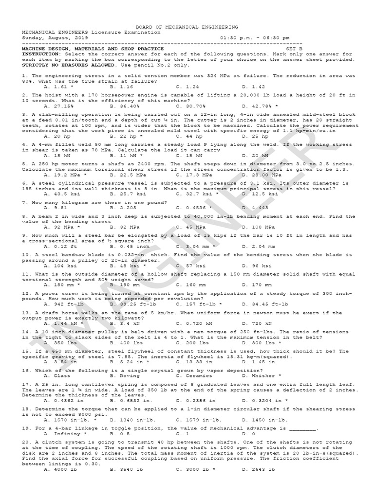 MDSP August 2019 | PDF | Gear | Strength Of Materials