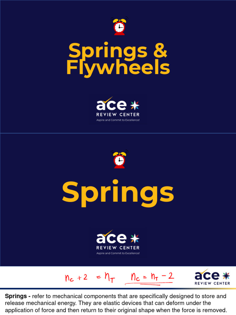 Springs and Flywheels-1 | PDF | Young's Modulus | Elasticity (Physics)