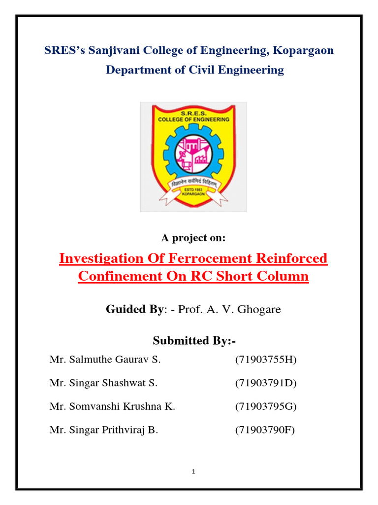 Final Project Report Phase 1 | PDF | Reinforced Concrete | Concrete