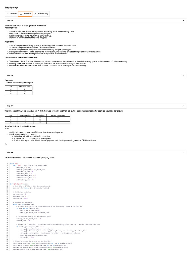 Step-By-Step: 1st Step All Steps Answer Only | PDF | Algorithms | Theoretical Computer Science