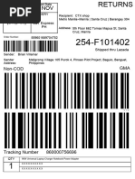 Waybill Sample | PDF | Invoice | Mail