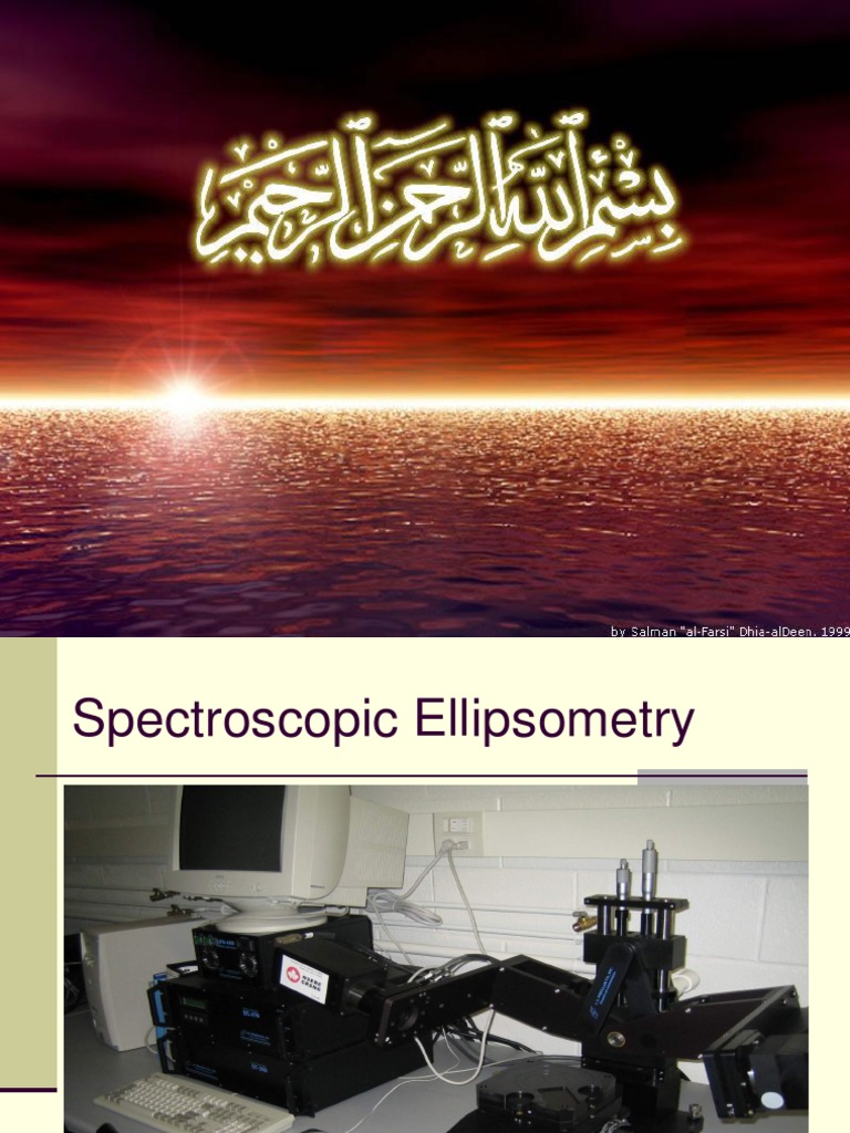 Ellipsometry | PDF | Scientific Techniques | Electromagnetic Radiation