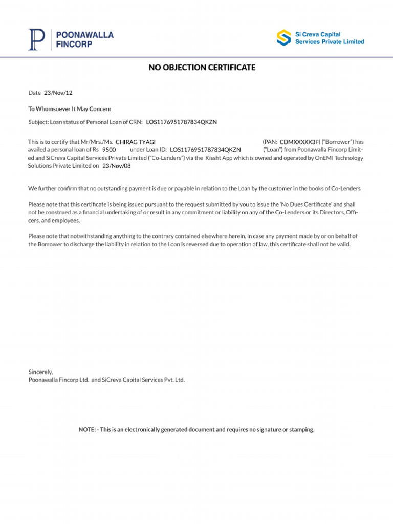 Noc Letter LOS1176951787834QKZN | PDF