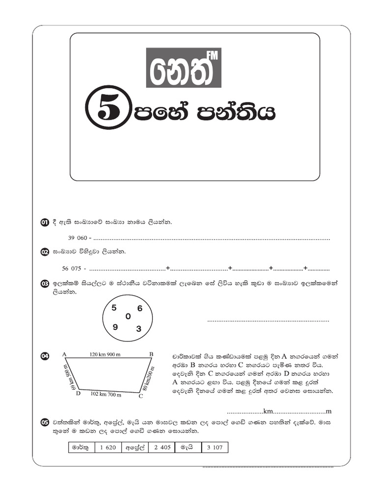 2021 Scholarship Model Paper 04 Neth FM 6308420e51f2f | PDF