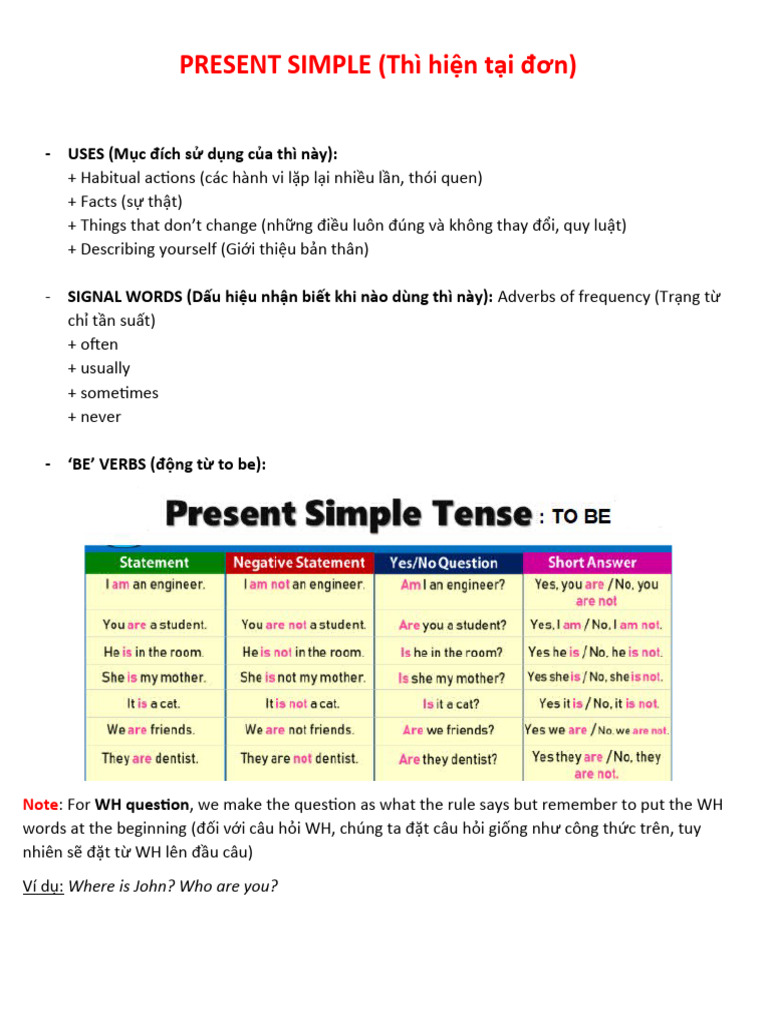 Present Simple Extra | PDF
